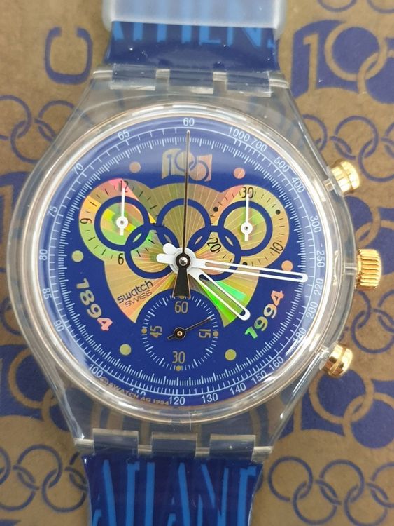 SWATCH CHRONO SCZ101 IOC 100 NEU (Neu und originalverpackt) in ...