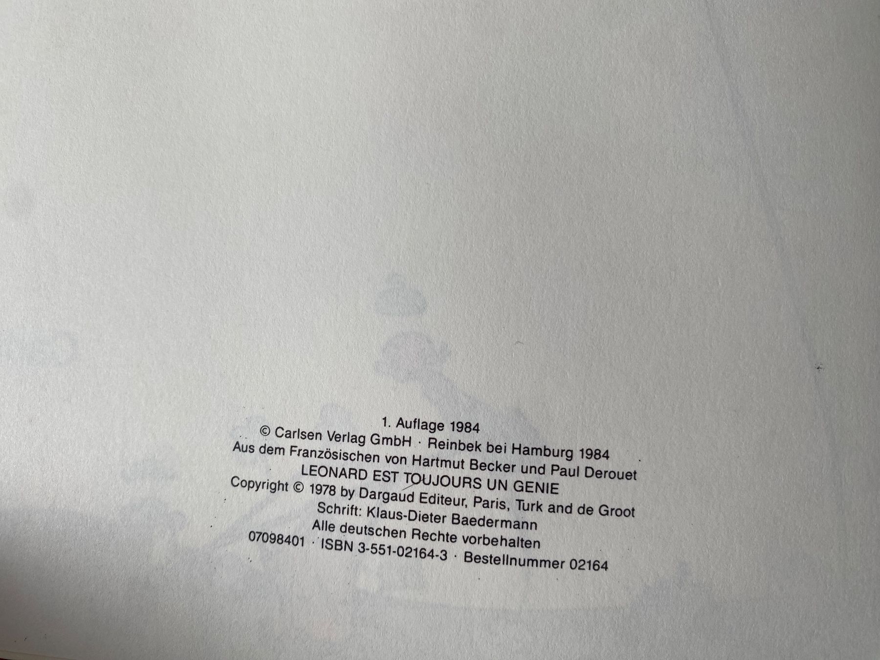 Leonardo Comic 1. Auflage (Gebraucht) in Hauptwil für CHF 10 – mit ...