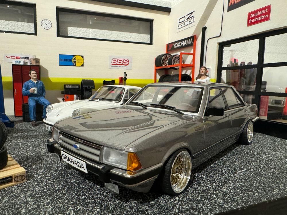 Ford Granada MK2 2.8 Ghia 1:18 mit Alufelgen BBS RS 16" (Neu (gemäss ...