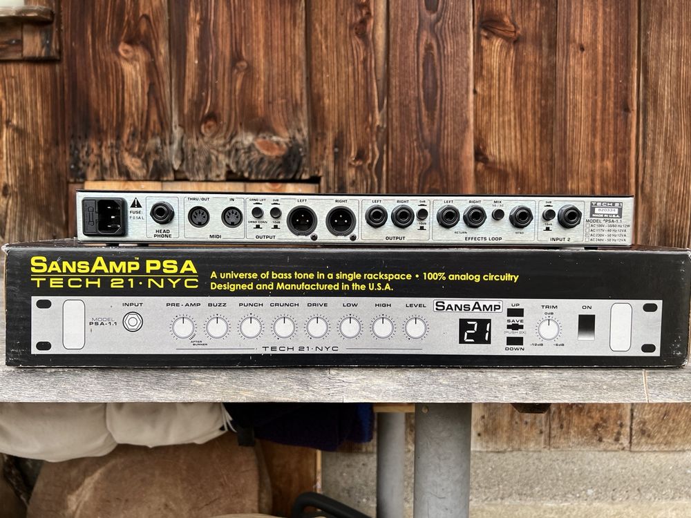 TECH 21 SansAmp PSA - 19“ Bass/Gitarren-Preamp - 100% analog | Kaufen ...