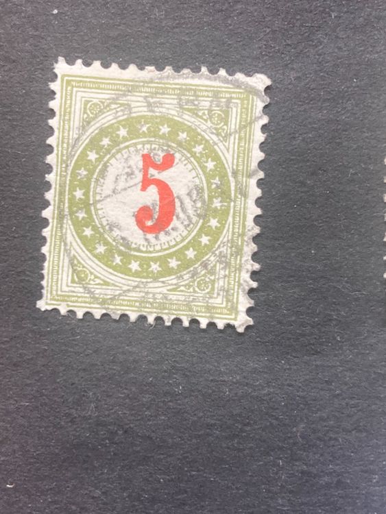 Schweiz 1908 Nachporto 5 Rp. Vollstempel LUZERN 16.IX.08 (Gebraucht) in Liestal für CHF 1 – mit ...