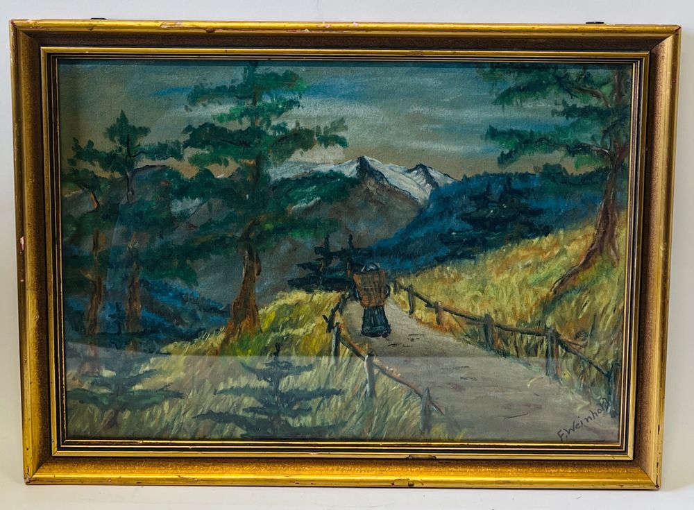 F. weinhold Landschaft Pastell Gemälde (Gebraucht) in Root für CHF 10 ...