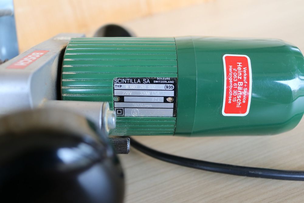 Vintage Bosch Oberfräse POF 50 SCINTILLA (Gebraucht) in Einigen für CHF ...