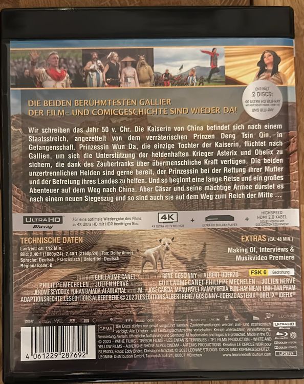 Asterix & Obelix im Reich der Mitte Blu-ray UHD (2 Discs) (Gebraucht ...