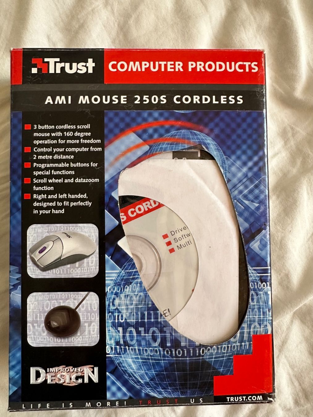 Trust AMI Mouse 250S Cordless, Retro PC Maus, OVP! (Neu (gemäss ...