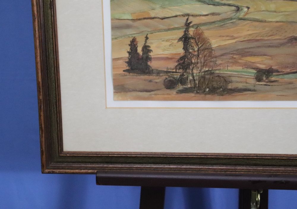 Marcel Nuber 1923-2021, Aquarell, Landschaft datiert 1985 (Gebraucht) in Zug für CHF 99 – mit ...