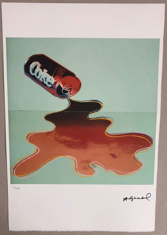 Andy Warhol: Coke Splash 13/100 | Kaufen auf Ricardo