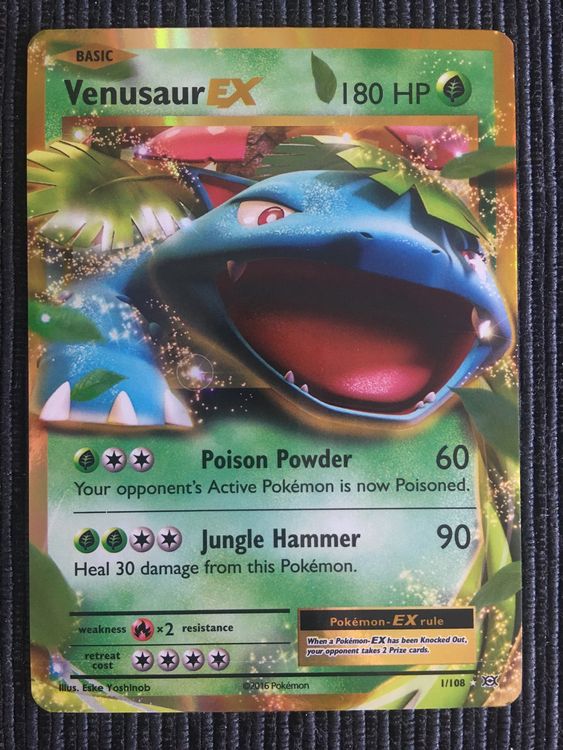 Pokemon Venusaur EX XY Evolutions near Mint | Kaufen auf Ricardo