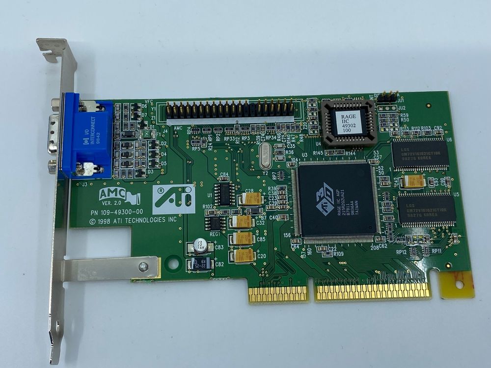 ATI Rage IIC AGP 4MB Classic Retro Vintage Grafikkarte (Gebraucht) in ...
