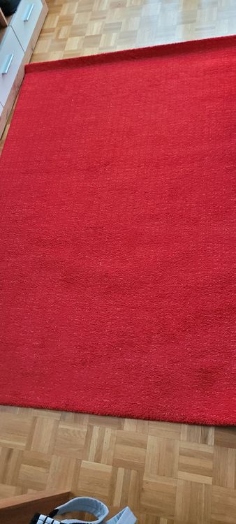 Roter IKEA Teppich LANGSTEDT 170x240 - Wie neu! (47 Characte (Gebraucht ...