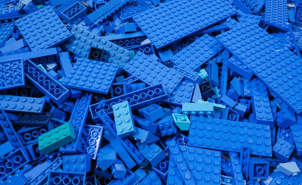 1.5 kg - LEGO Basic Steine und Platten in blau | Kaufen auf Ricardo