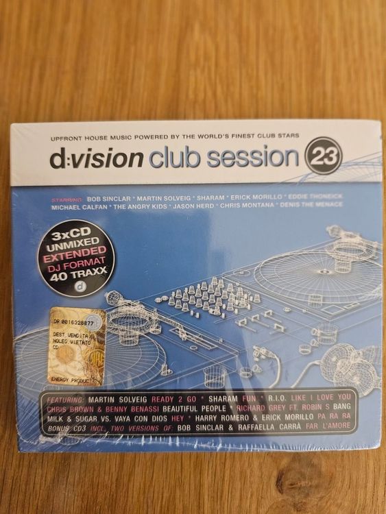 3 CDs - Various – D:Vision Club Session 23 - ORIGINALVERP. (Gebraucht ...
