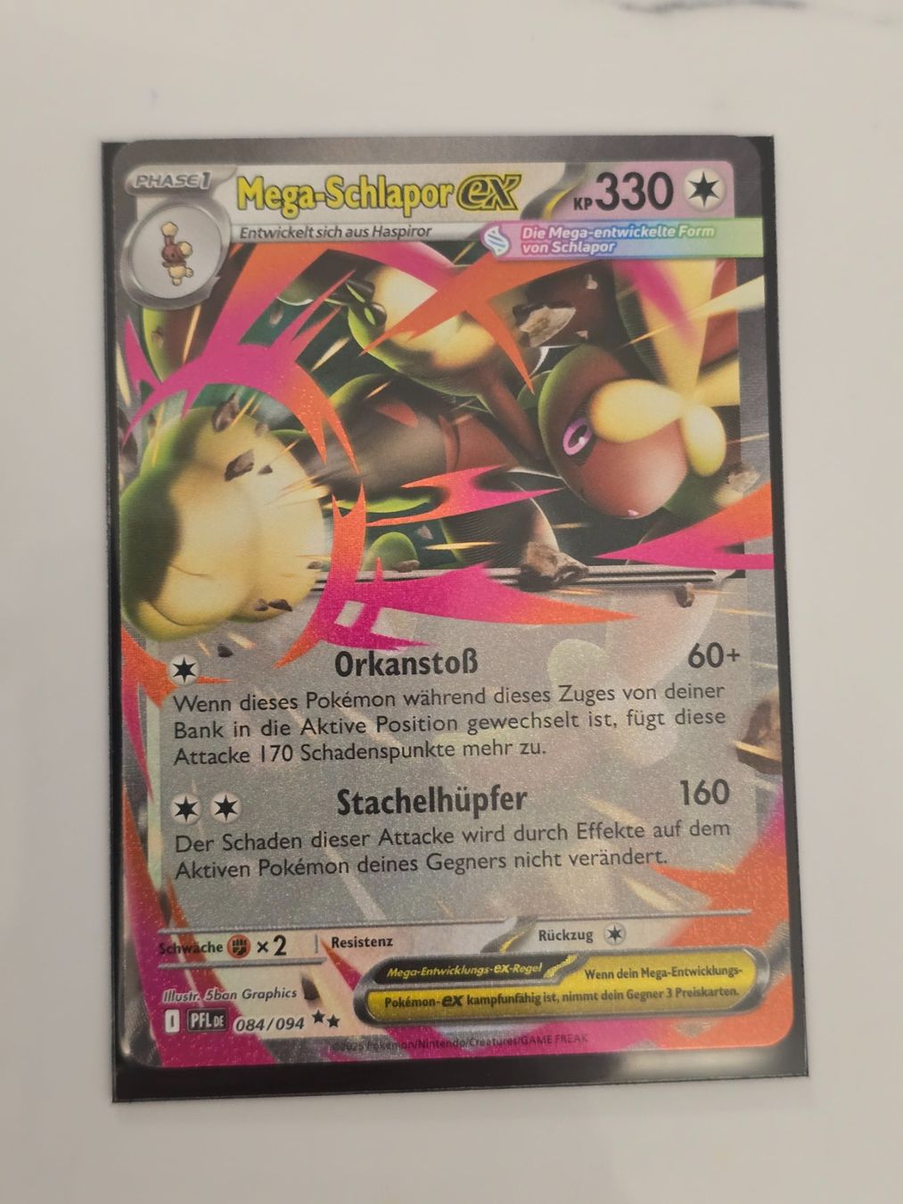 🇩🇪 Pokemon Fatale Flammen 》Mega Schlapor ex 084/094 (Neu (gemäss ...