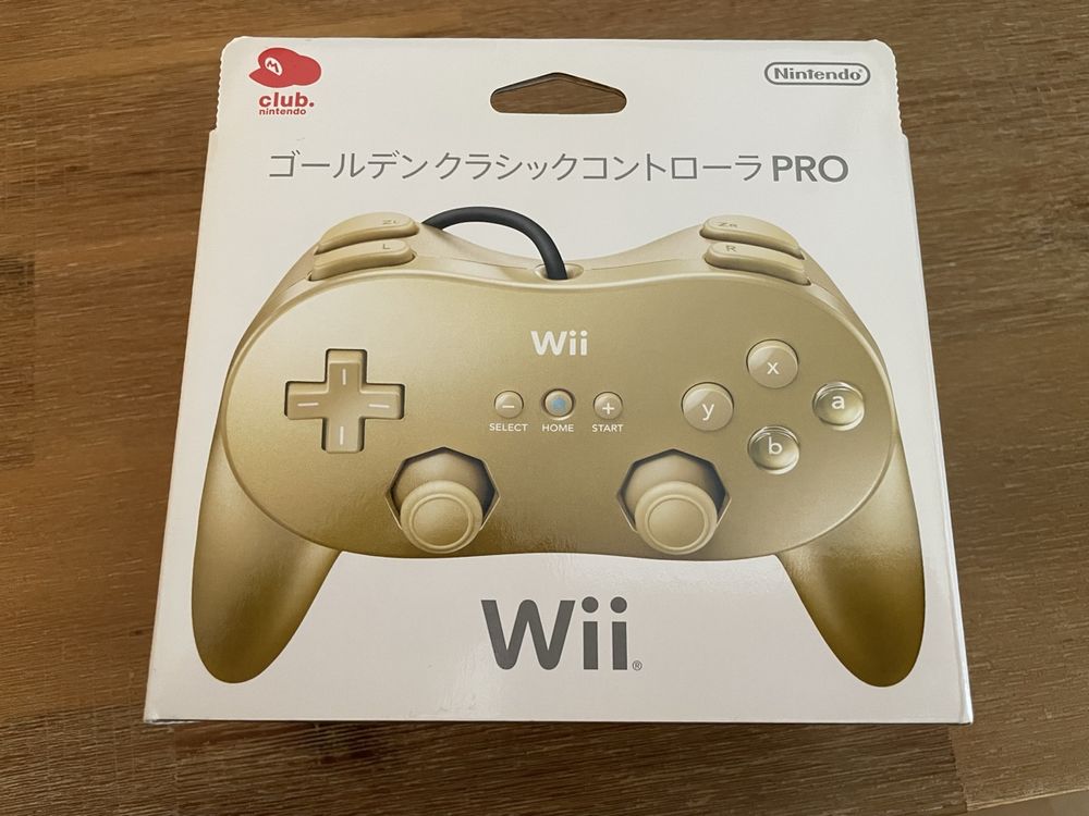 Nintendo Wii Pro Controller Gold Club Nintendo Version Neu (Neu und ...