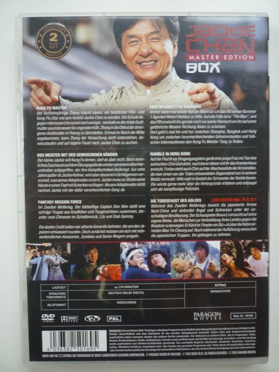 Jackie Chan DVD Box 6 Filme auf 2 DVD (Gebraucht) in Münchenstein für ...