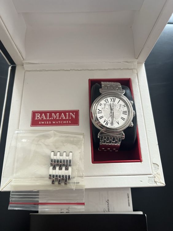 Balmain Swiss Quartz Chronograph ETA G15.211 + Box (Gebraucht) in ...
