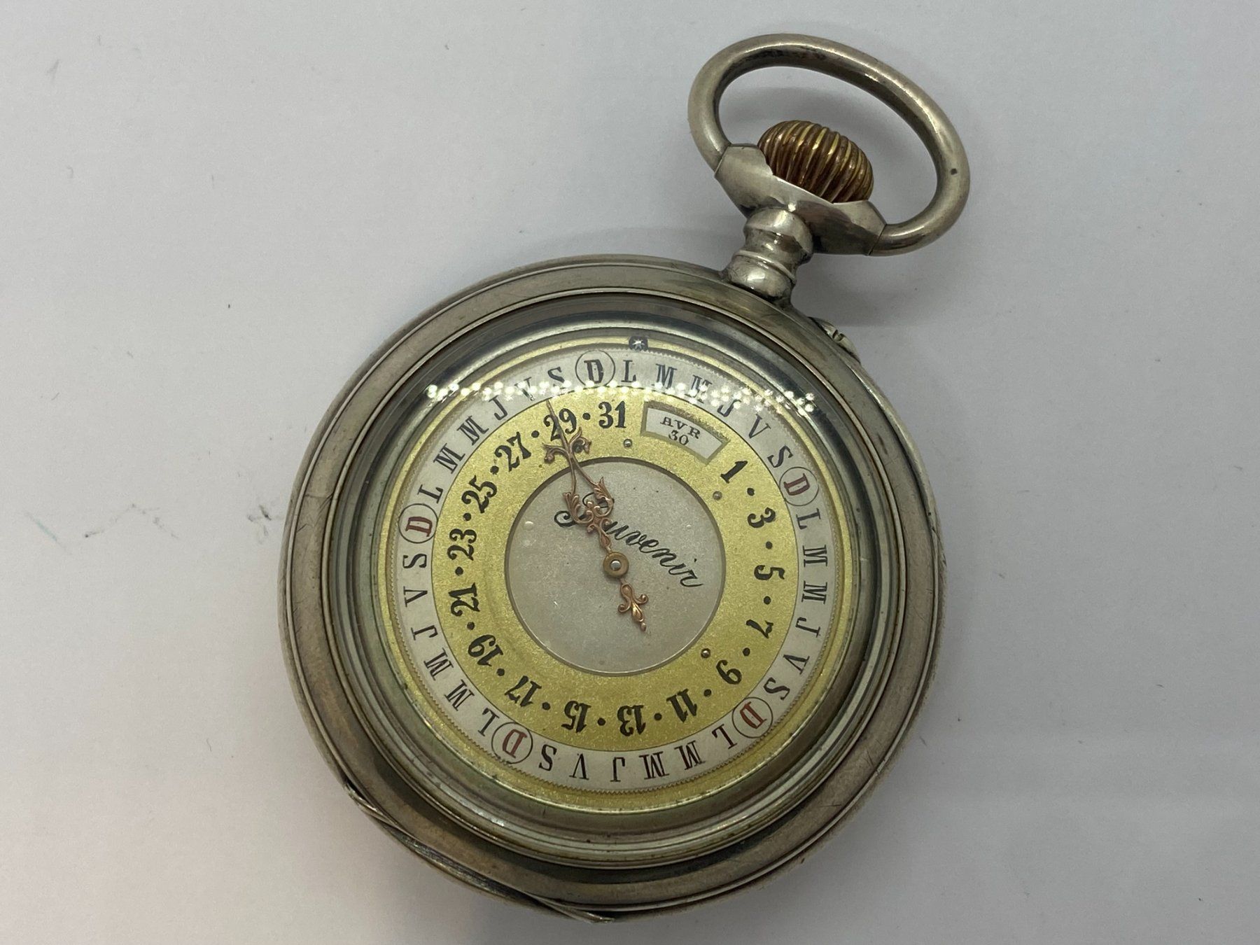 EUG. VILLARS Uhr Mondphase, Kalender 58mm läuft // H191 (Gebraucht) in ...