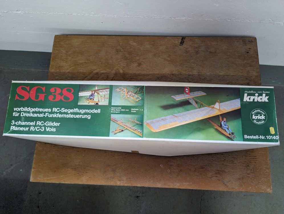 Krick SG 38 RC Segelflugmodell Balsa Baukasten (Neu (gemäss ...