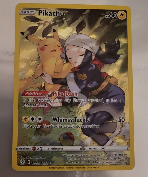 Pikachu TG05/TG30 Lost Origin 2022 English Carte Pokemon EN (Gebraucht ...