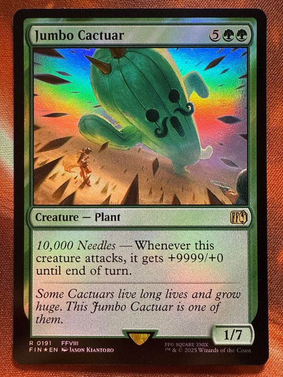 Jumbo Cactuar FOIL 0191 Final Fantasy (Neu (gemäss Beschreibung)) in ...
