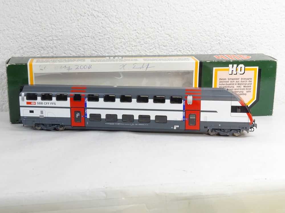Hag 702 Bt Steuerwagen IC2000 Doppelstock , H0,WS/AC,OVP (Neu (gemäss Beschreibung)) in Wohlen ...