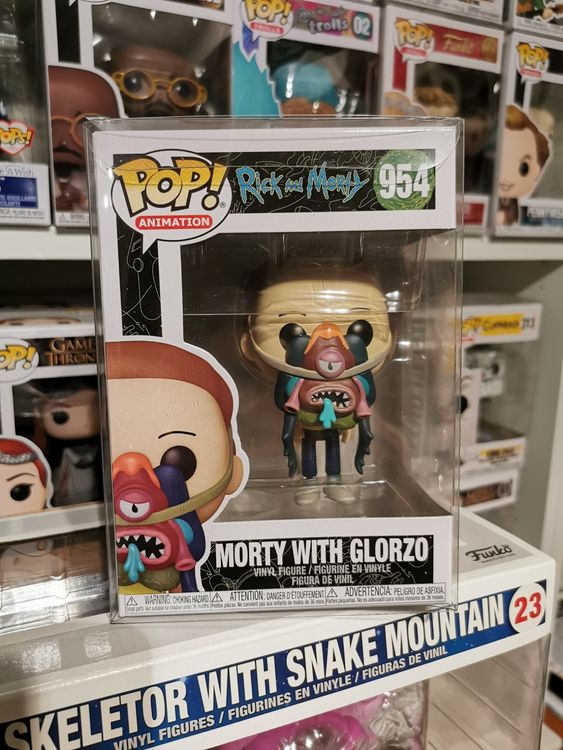 Funko/Rick & Morty POP! Animation Vinyl Figur Morty w/ Glorz (Neu und ...