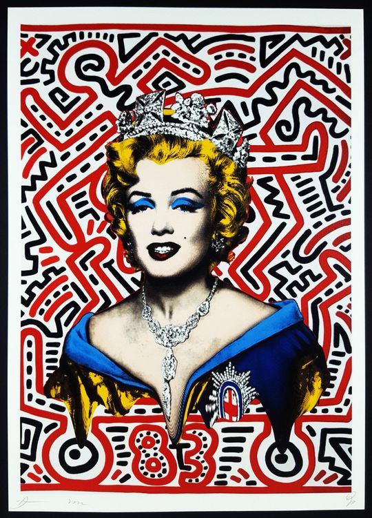 Death NYC Graffiti Pop Art Druck Haring Queen Marilyn Monroe (Neu ...