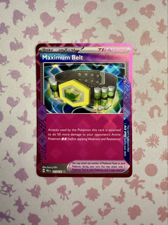 Pokemon Maximum Belt Ace Spec Prismatic Evolutions (Neu (gemäss ...