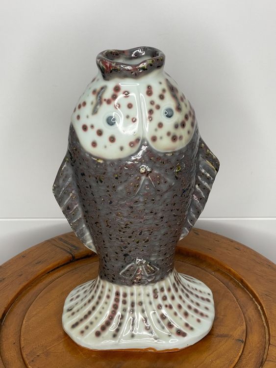 Old double fish chinese porcelain vase - chinesisch vase (Gebraucht) in ...