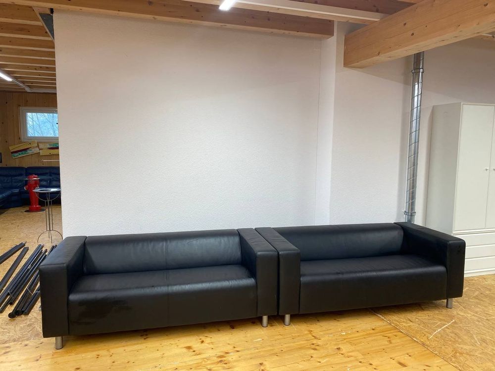 Ikea Klippan Sofa Kunstleder schwarz 2 stk N 3008 | Kaufen auf Ricardo
