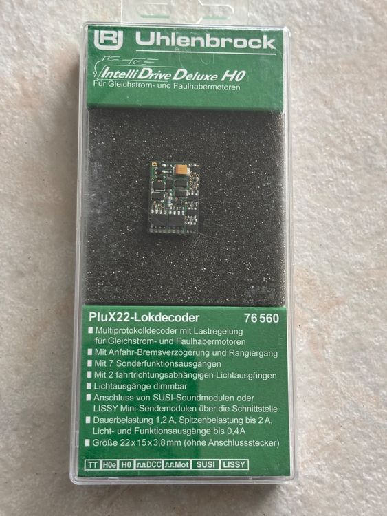 Uhlenbrock 76560 IntelliDrive Deluxe H0-Decoder Plux22 (Neu und ...