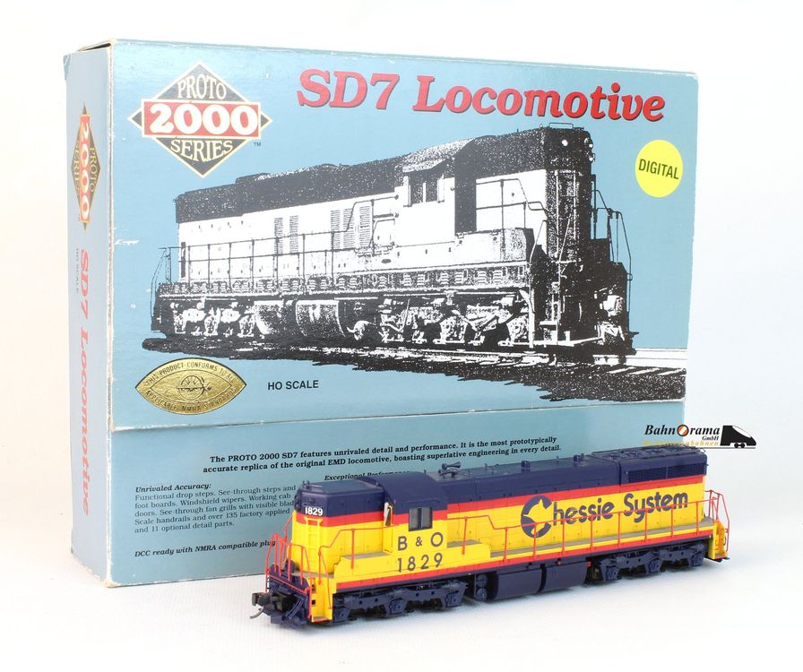 Proto 2000 Art.8919 (DC Digital) B&O Diesellok SD7 Nr. 1829 (Gebraucht ...