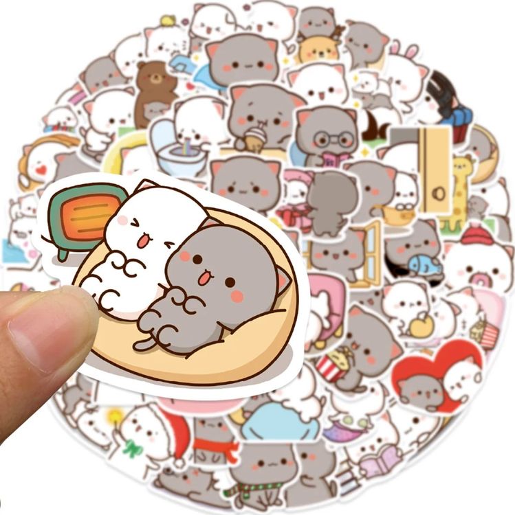 50 Stk. Sticker/Aufkleber - lustige Katzen | Kaufen auf Ricardo