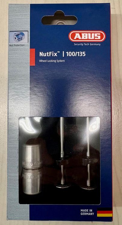 Abus NutFix™ Axle-Set M5 100/135 Achssicherung silber (Neu und ...