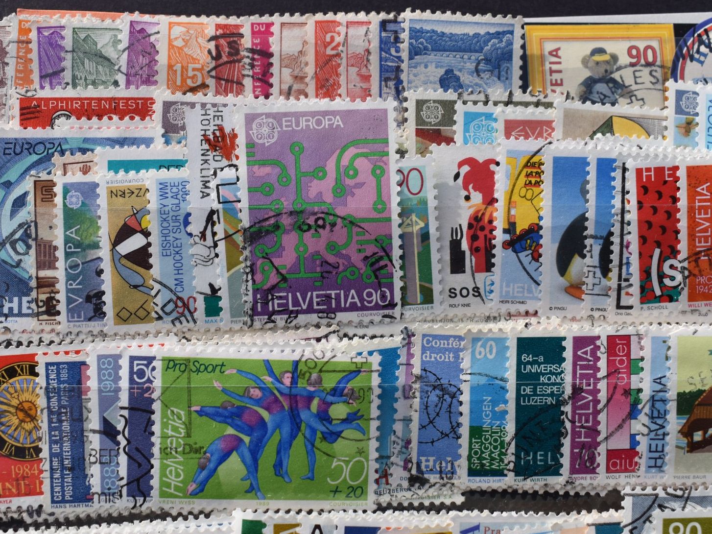 Mehr als 200 Luxus Schweizer Briefmarken B1401L (Gebraucht) in ...