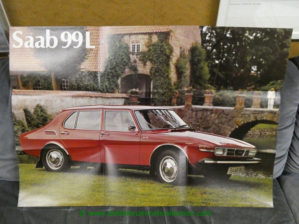 originales altes Saab 99 L Poster (Gebraucht) in Weingarten-Kalth für ...