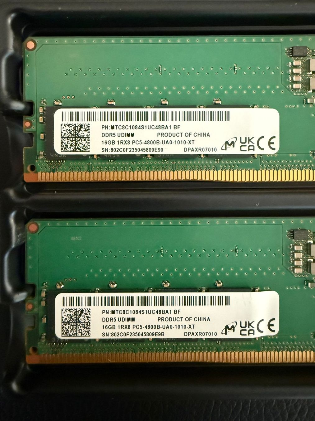 32GB DDR5 RAM - 2x16GB Kit - DDR5-4800 - Micron (Gebraucht) in Domat ...