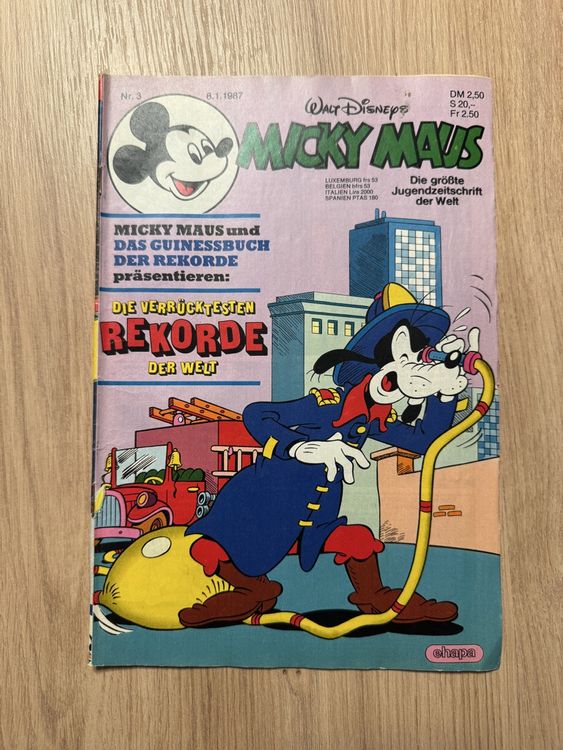 Micky Maus Heft Nr. 3 1987 - Sammlerstück für Comicfans! (Gebraucht) in ...