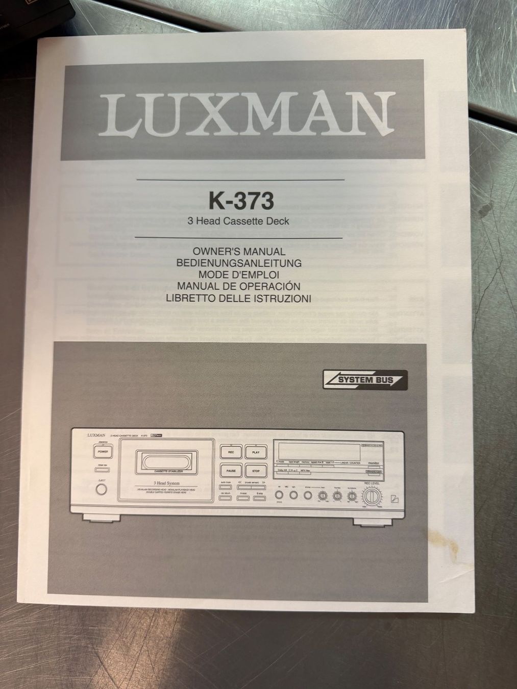 Luxman K-373 – 3-Head Cassette Deck, HX Pro, Dolby B/C (Vint (Gebraucht ...