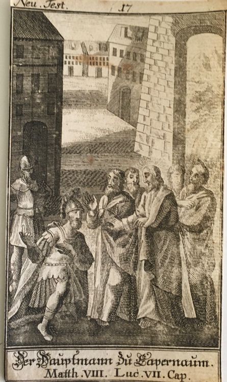 Orig. Kupferstich um 1780 - Hauptmann von Kapernaum | Kaufen auf Ricardo