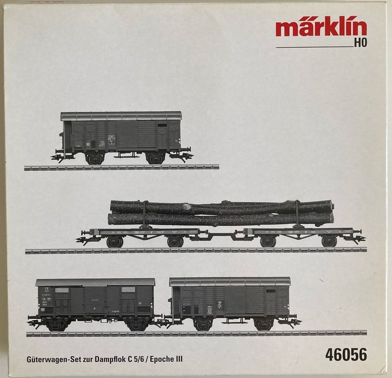 Märklin 46056-Güterwagenset-Epoche lll-Wechselstrom-Spur H0 (Neu und ...