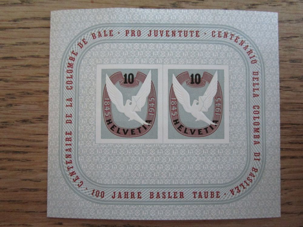 Basler-Taube Block W23 * (Gebraucht) in Rubigen für CHF 6 – mit Lieferung auf Ricardo kaufen