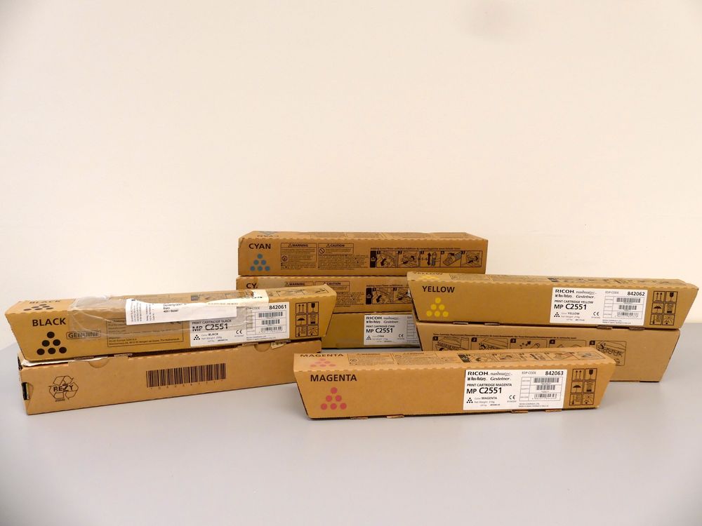 8x Ricoh Toner zum MP C2551 | Kaufen auf Ricardo