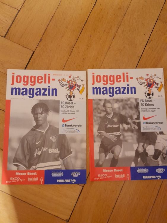 Fc basel matchprogramme fcb fcz gc yb st.gallen aarau fcl (Gebraucht) in binningen für CHF 10 ...