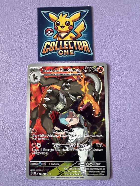 Pokemon Team Rockets Hundemon Ewige Rivalen Illustation Rare (Neu ...