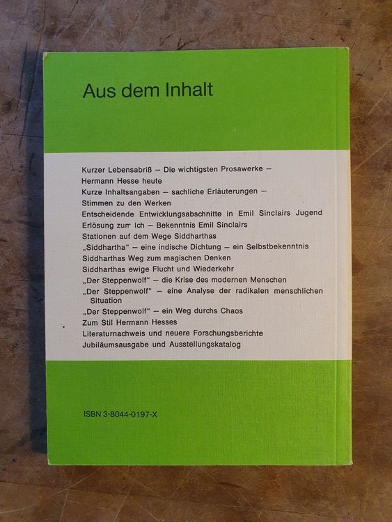 Demian, Shiddarta, Der Steppenwolf - Hermann Hesse (Gebraucht) in ...