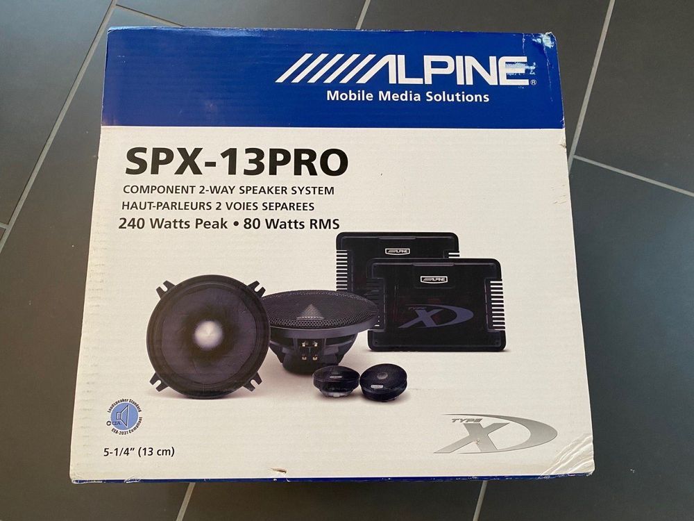 Alpine SPX-13PRO HighEnd-Lautsprecher (Neu und originalverpackt) in für ...