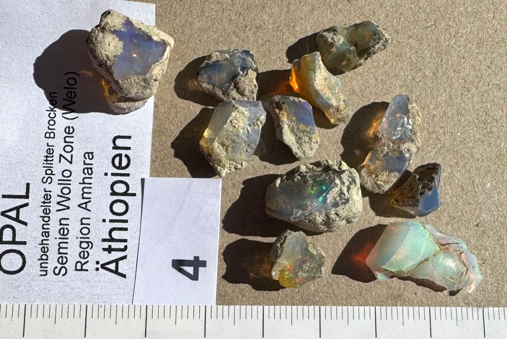 Opale aus Welo Mine Aethiopen - BEAUTY Splitter roh Opal (Neu und ...