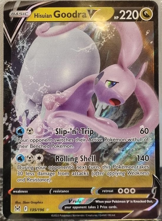 Pokémon – Hisuian Goodra V 🇺🇸 - LOR-135 - Lost Origin (Gebraucht) in ...