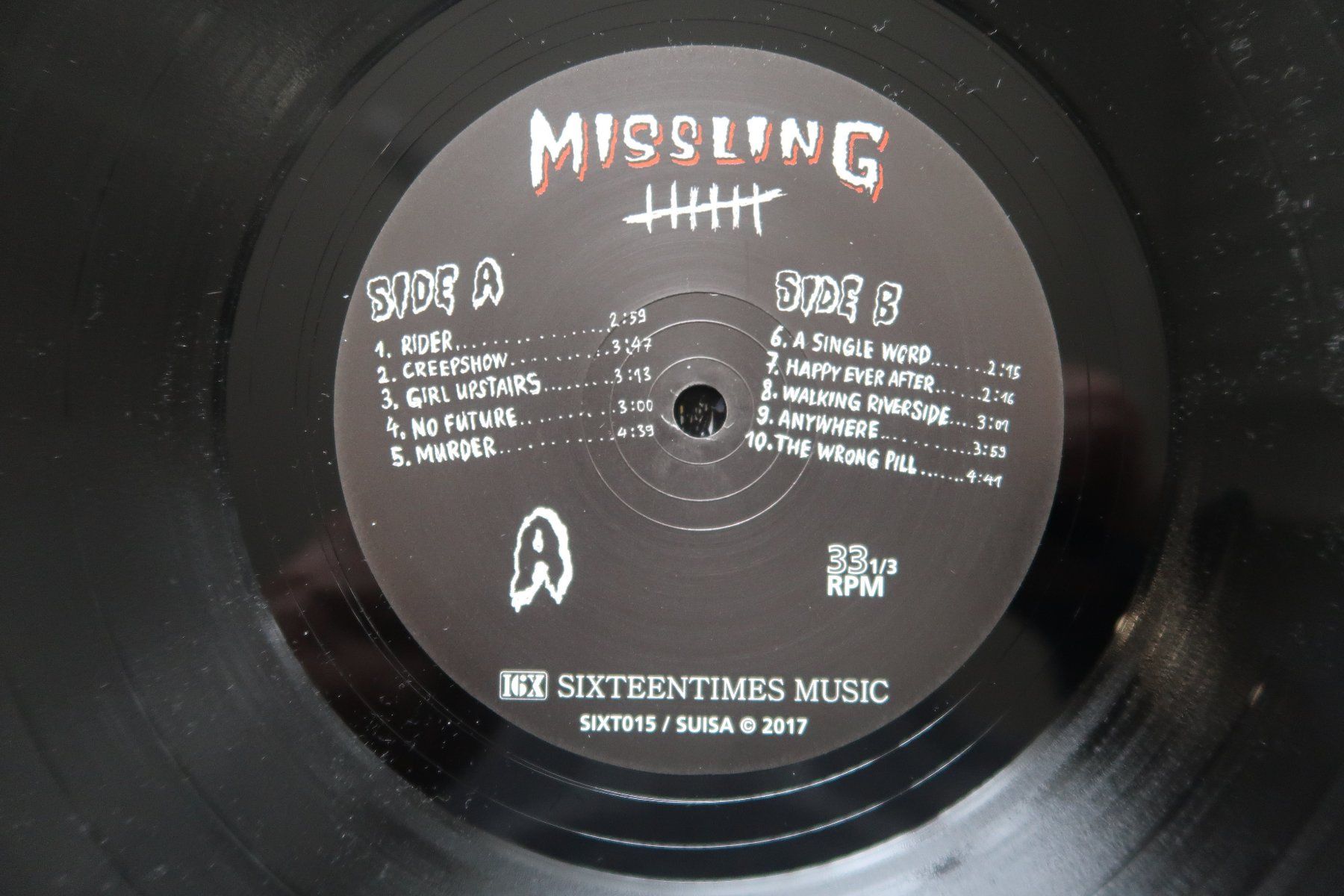 MISSLING - MURDER - Swiss Garage Rock, Post-Punk VINYL LP (Gebraucht ...
